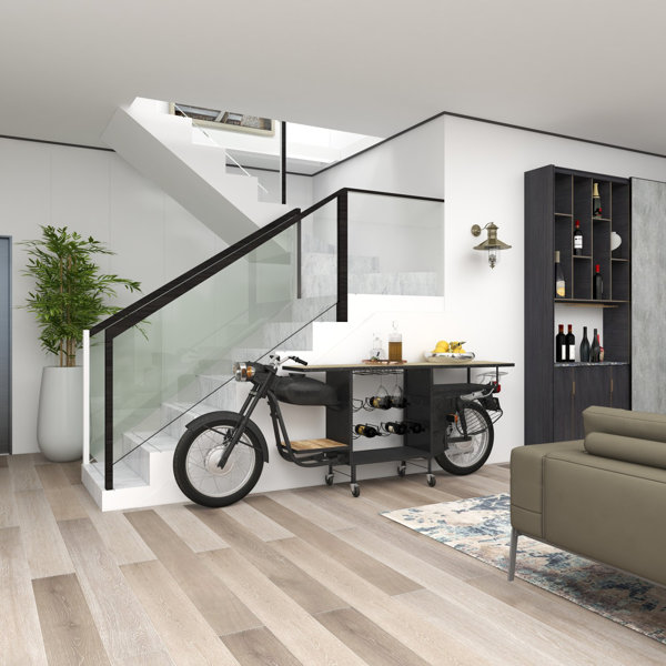 Williston Forge Chenita Eclectic Motorbike Bar Cart - Wayfair Canada